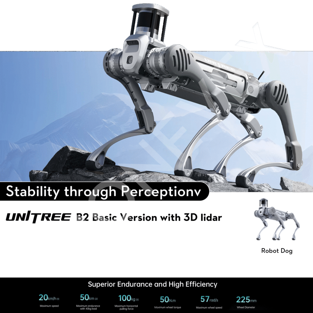 Unitree B2 Basic Version with 3D LiDAR – Robot Dog