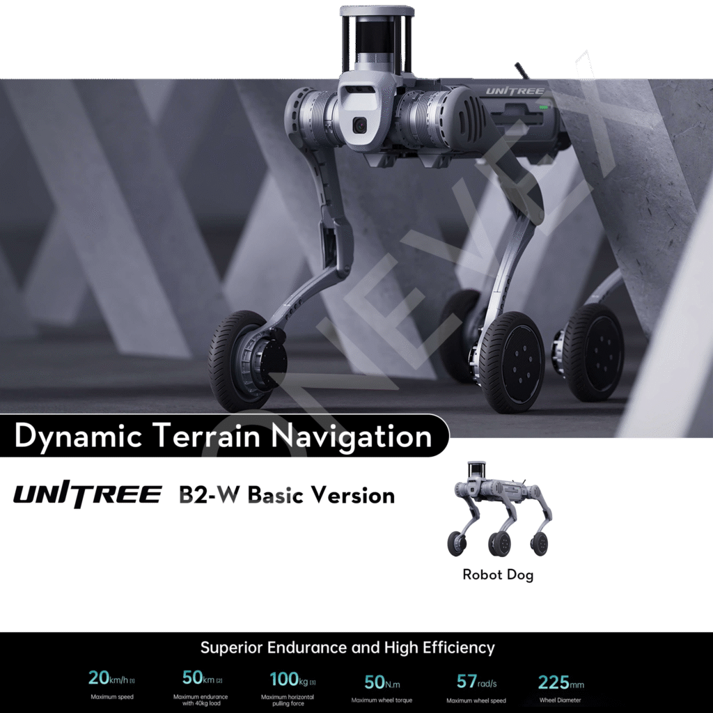 Unitree B2-W Basic Version – Industry-Grade Quadruped Robot